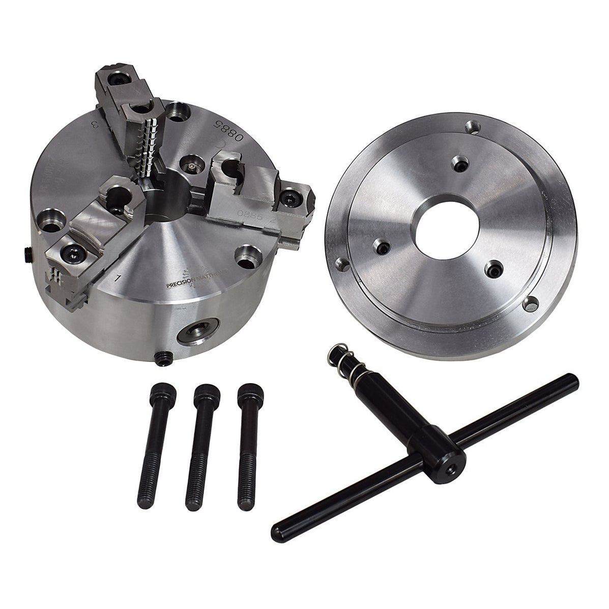 6" Adjustable Ultra Precision 3 Jaw Chuck, D1-4 Mount — Precision ...