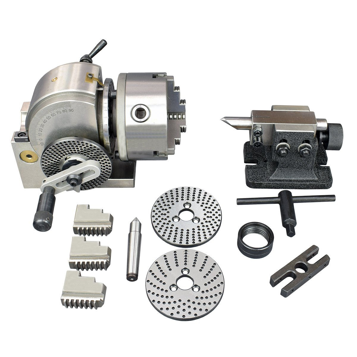 BS-0 Semi Universal Dividing Head Set, 4" Height, Includes 5" Chuck ...