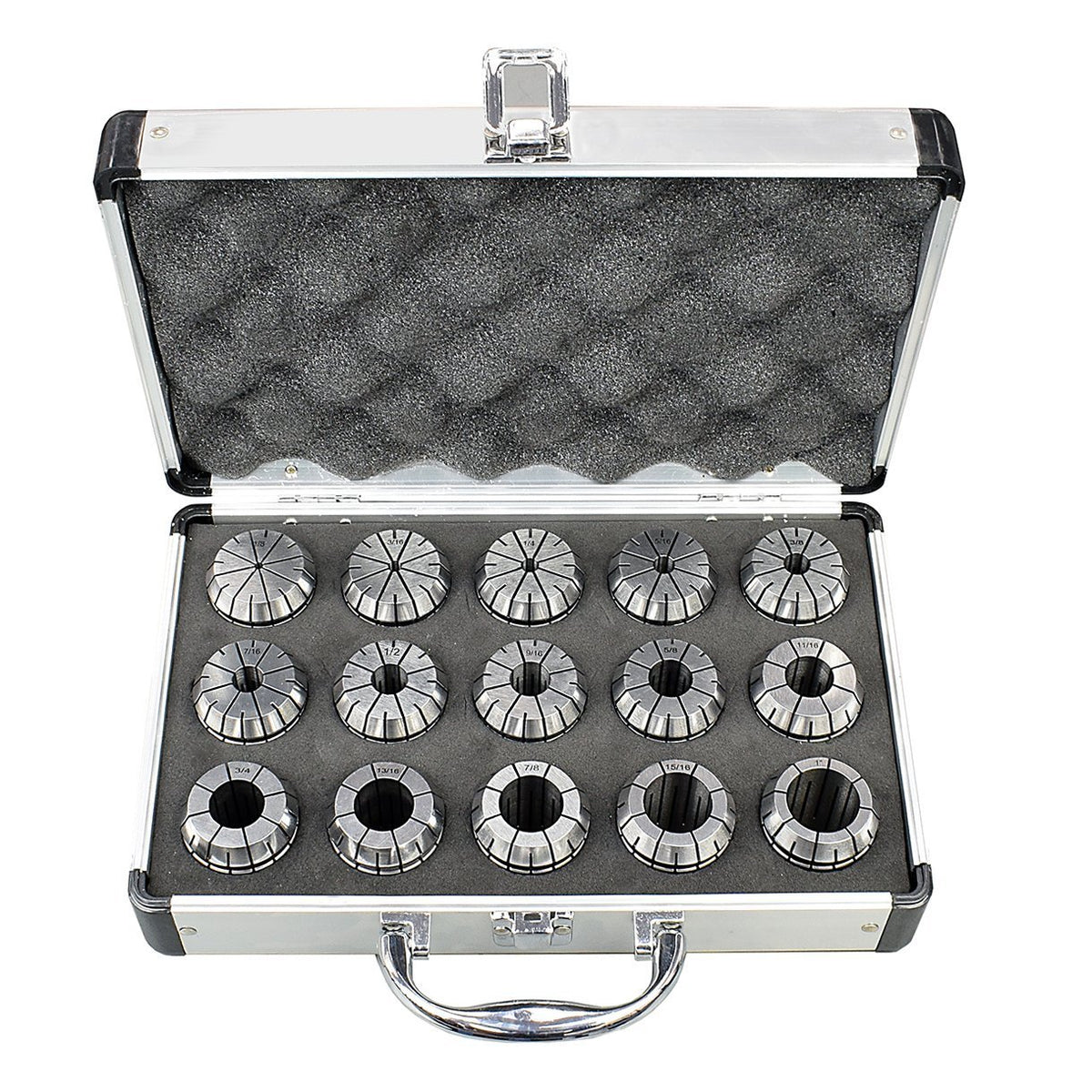 15 Piece Precision Inch ER-40 Collet Set, 1/8" to 1" — Precision ...