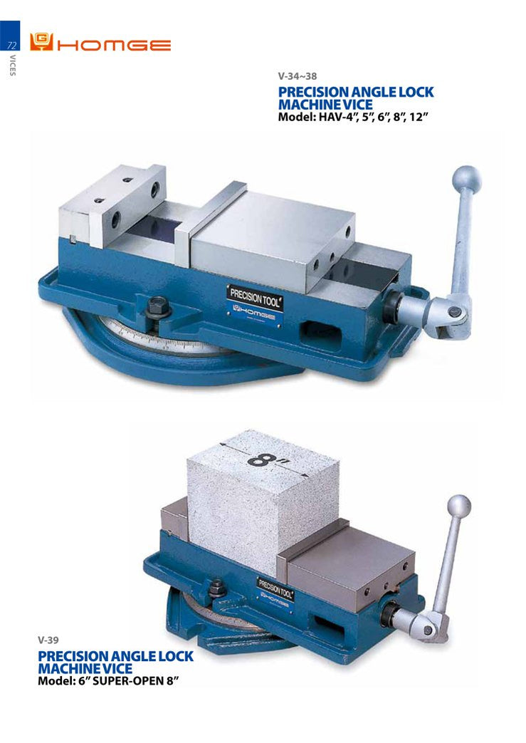 5 Inch Homge Ultra High Precision Milling Vise w/Swivel Base ...