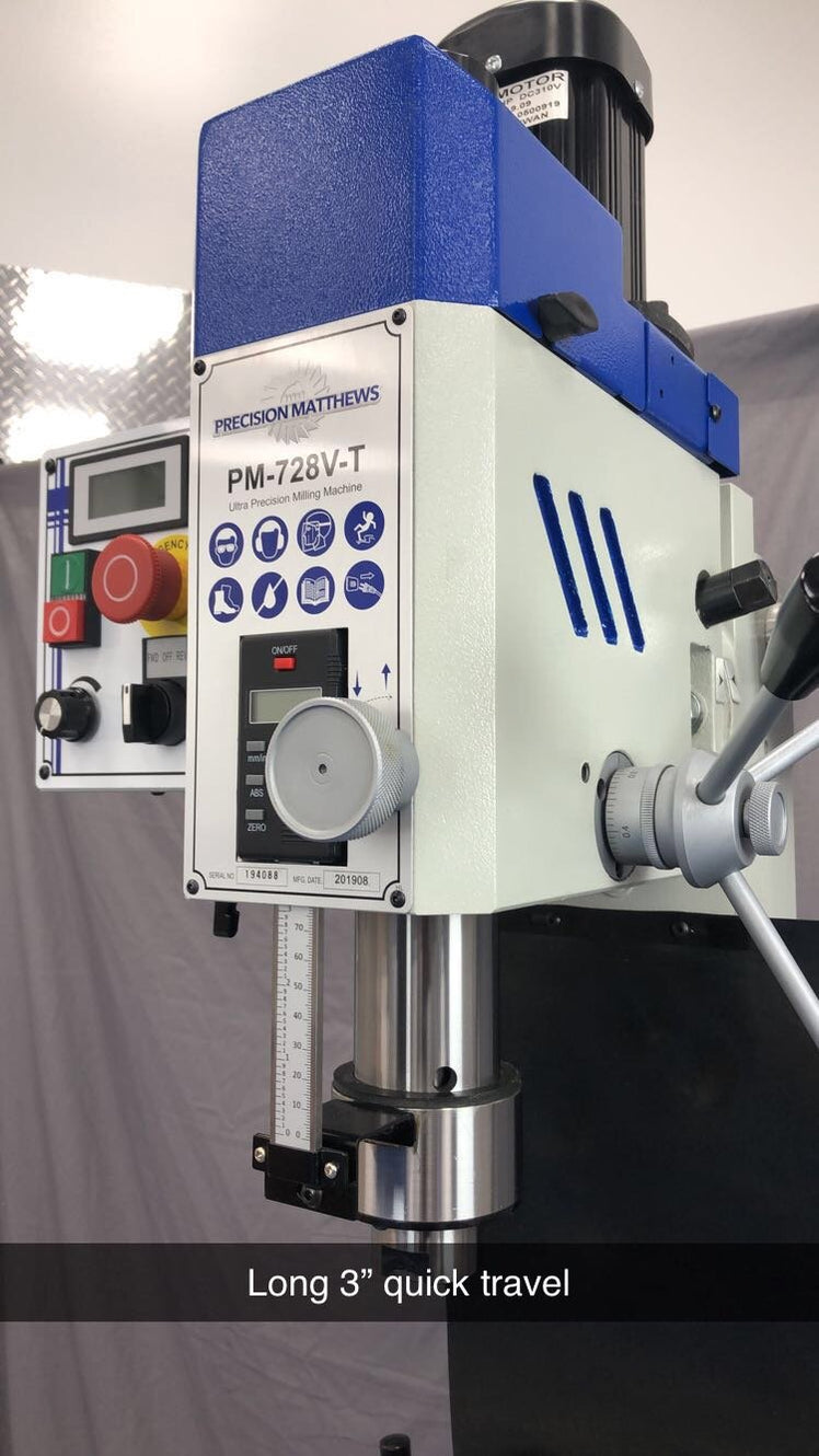 PM-728VT Ultra Precision Variable Speed Milling Machine — Precision ...