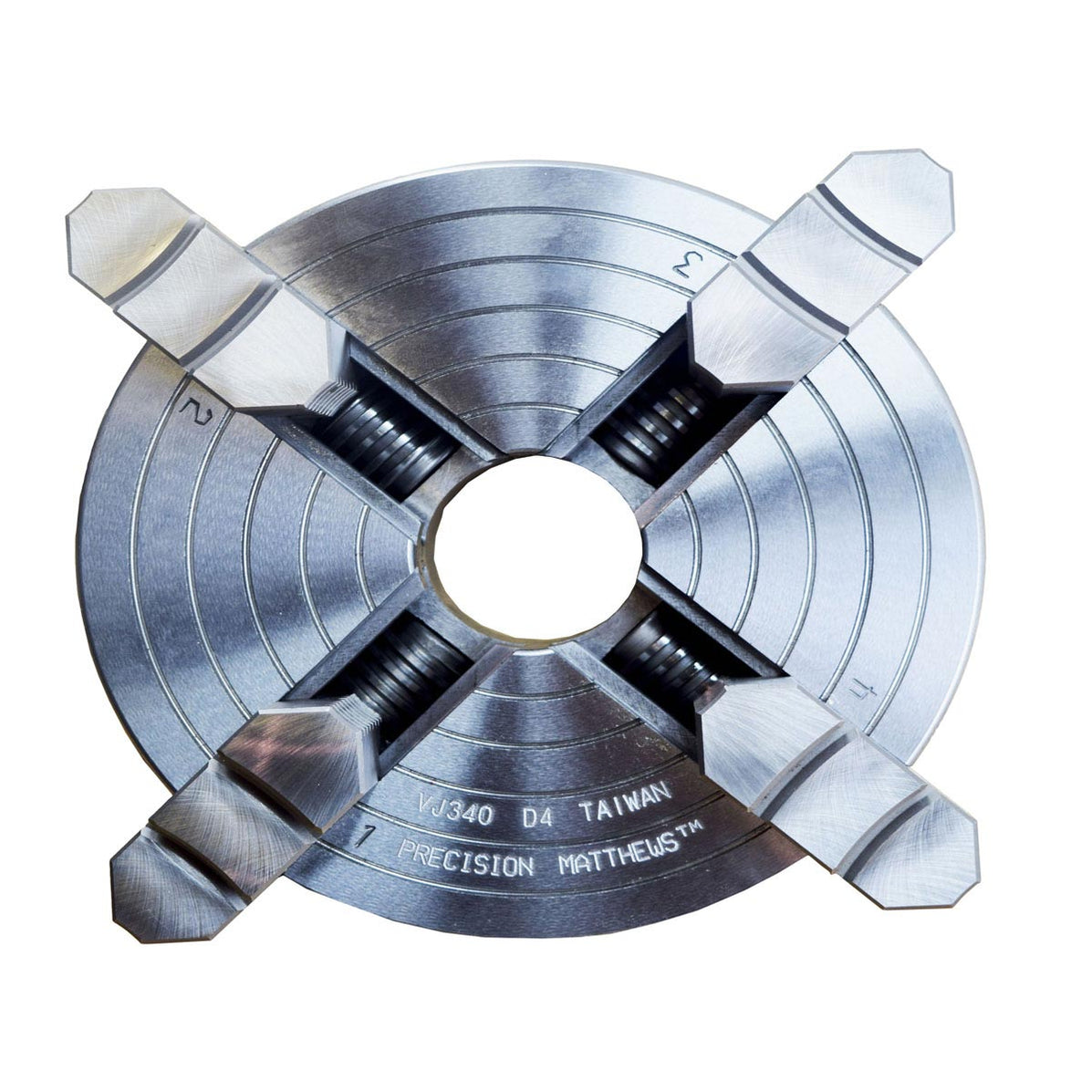 8" High Precision 4 Jaw Lathe Chuck, D1-5 Mount — Precision Matthews ...